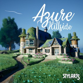 Stylized Azure Hillside - UE5 3d model
