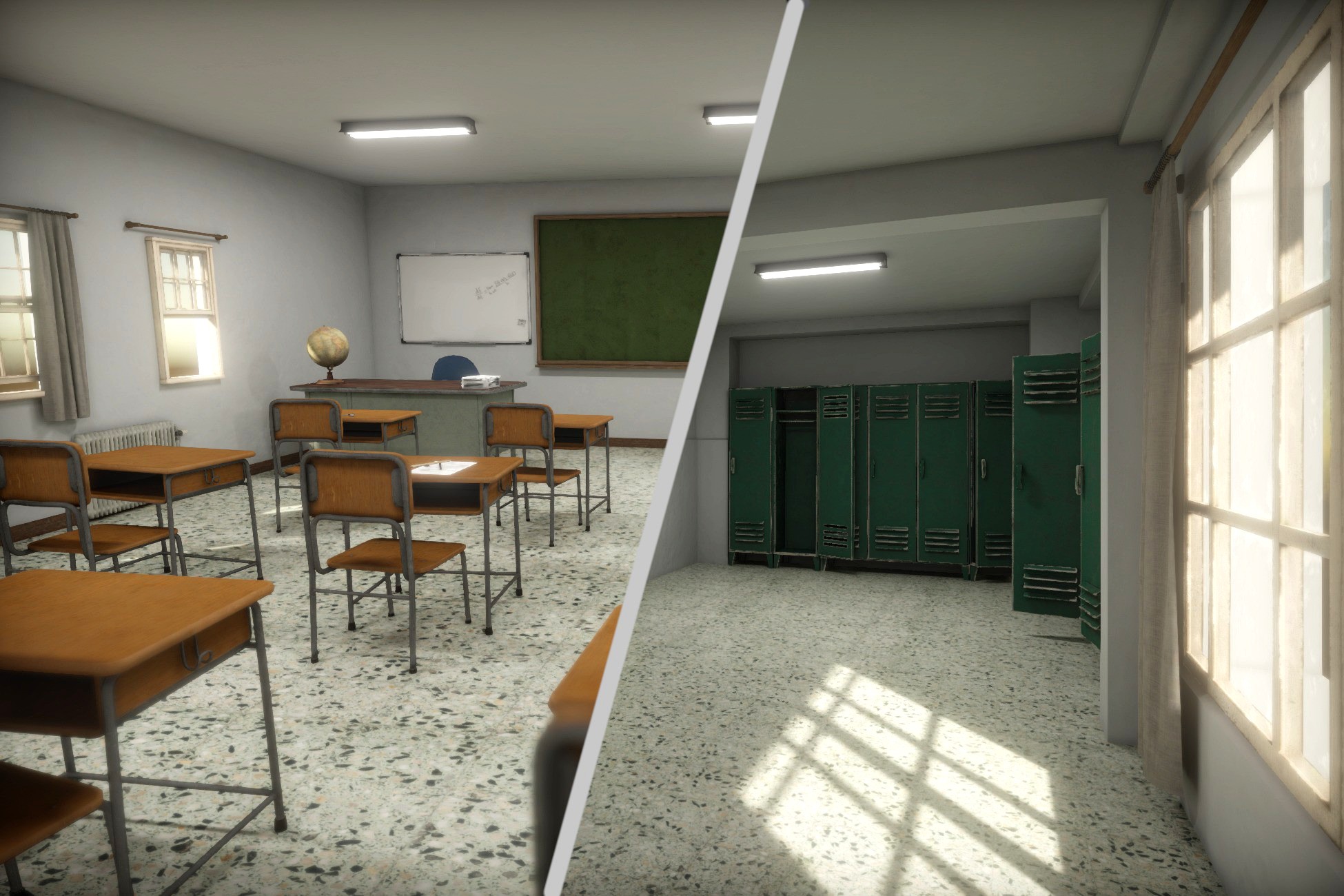 School Modular Pack 3d model