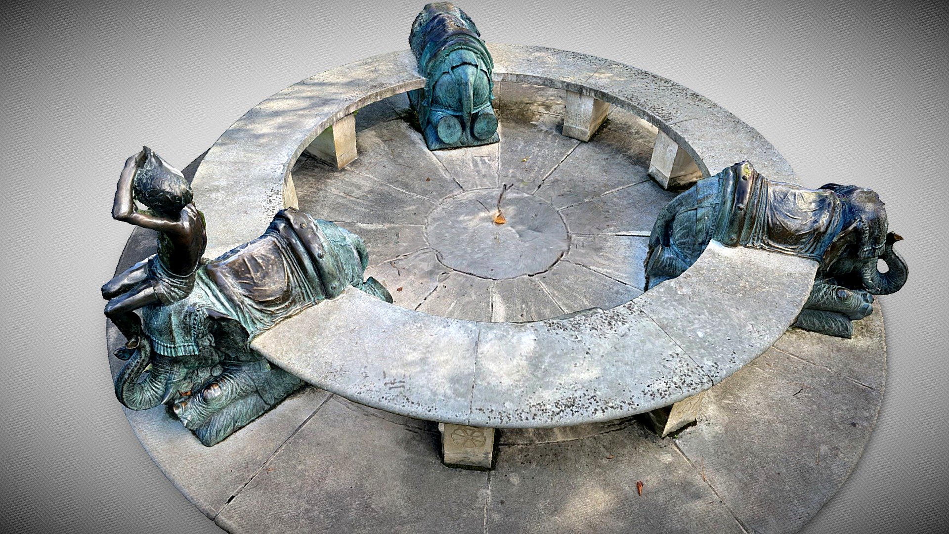 Leamington spa elephant photogrammetry 3d model