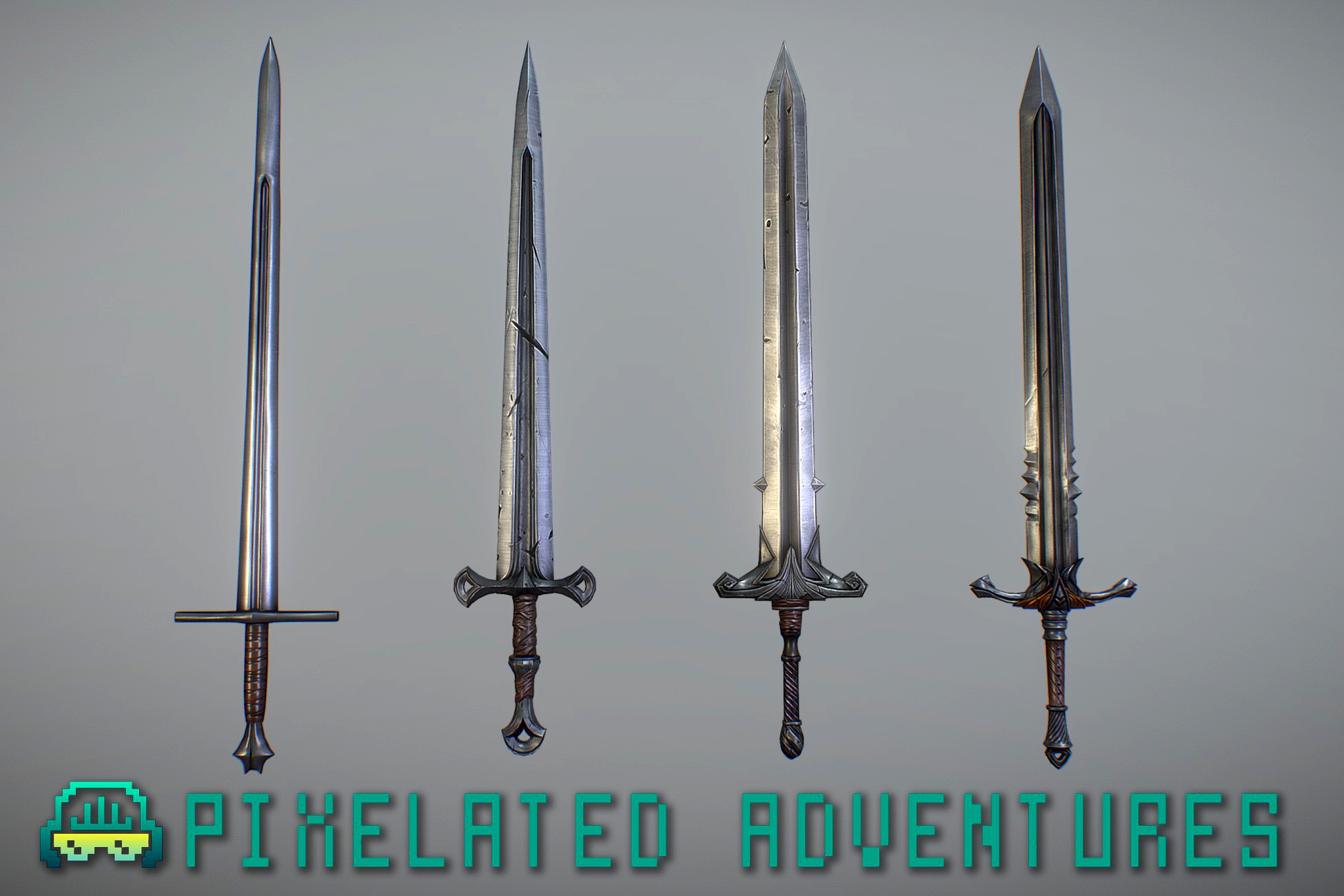 Fantasy Swords 3d model