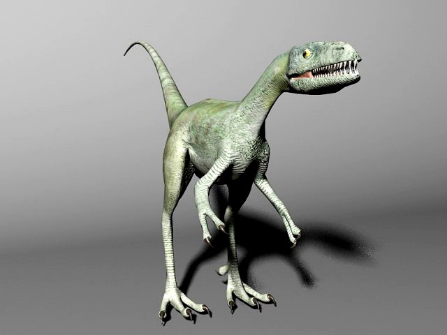 compsognathus dinosaur 3d model