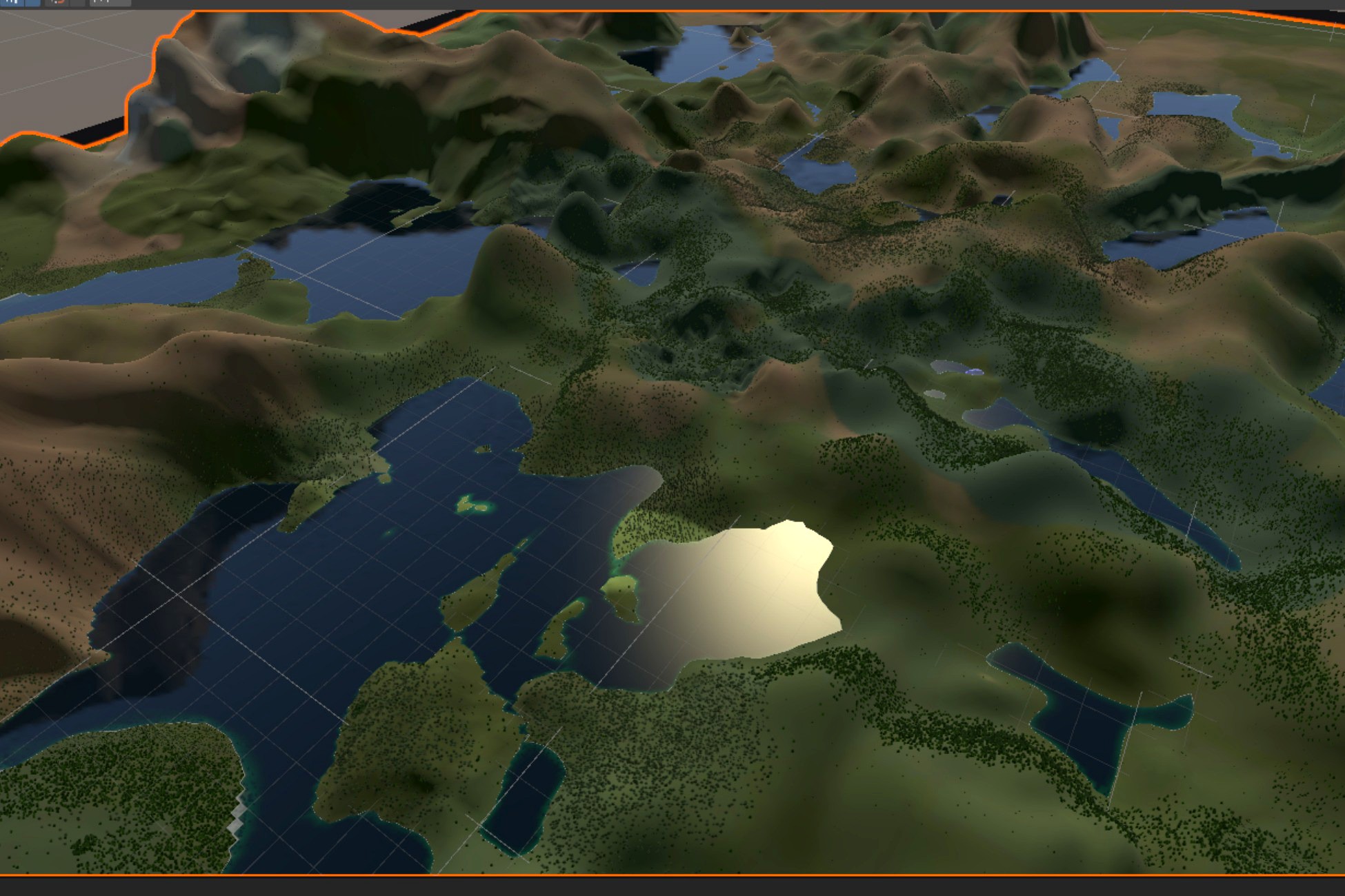 realistic terrain and world 3d model