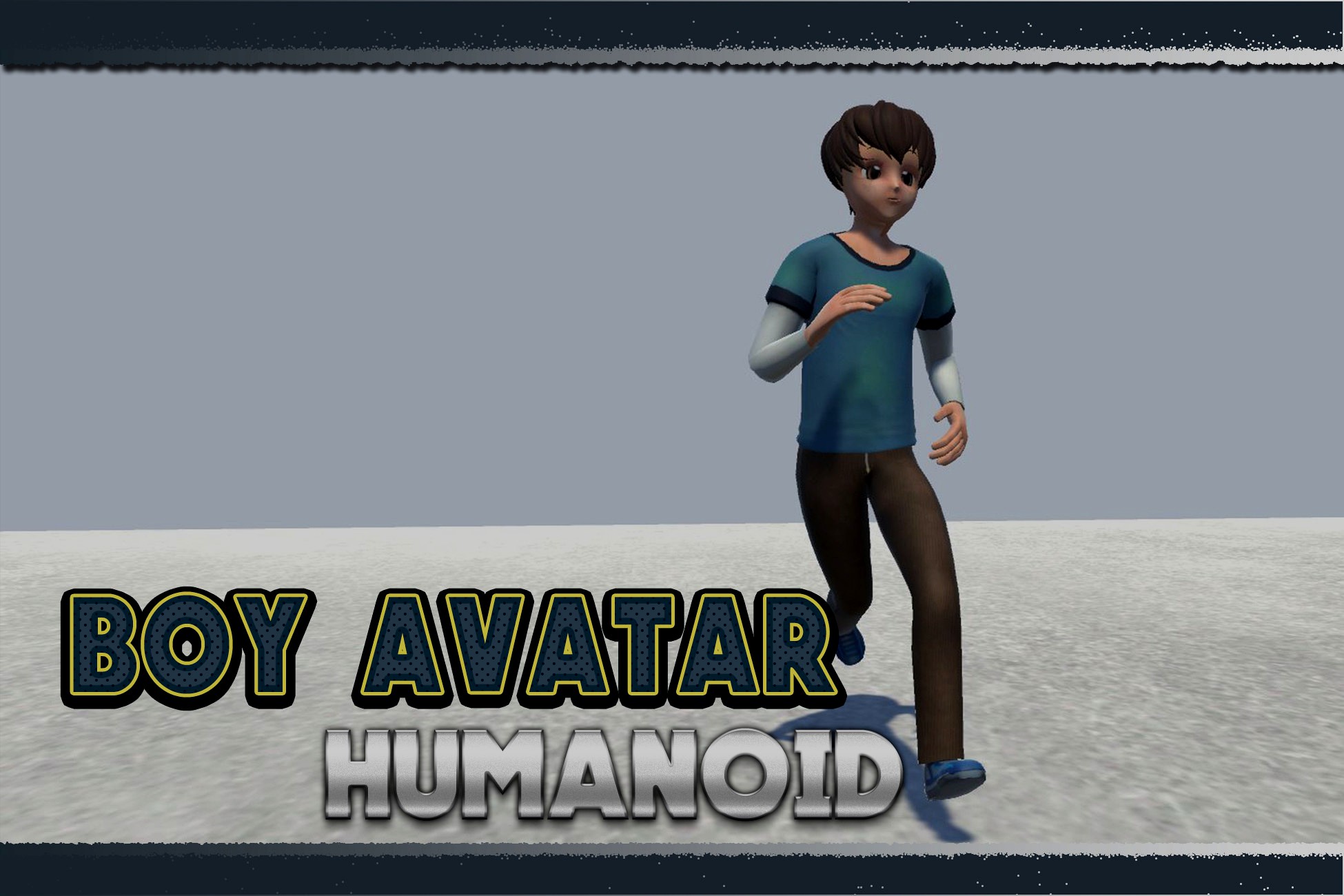 Teen boy avatar 3d model