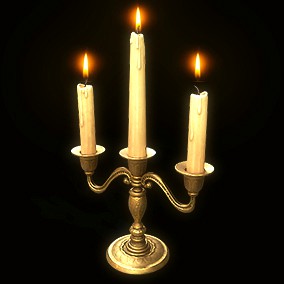 Medieval Light Source 3d model