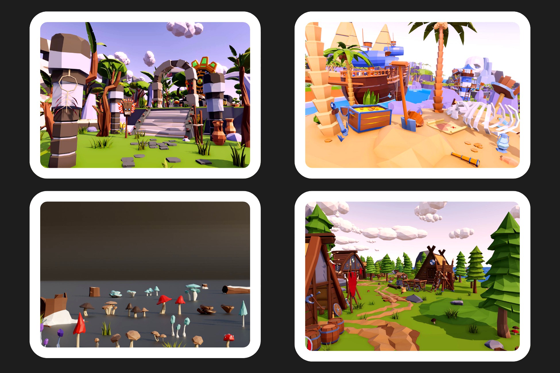 Low Poly Ultimate Mega Pack 3d model