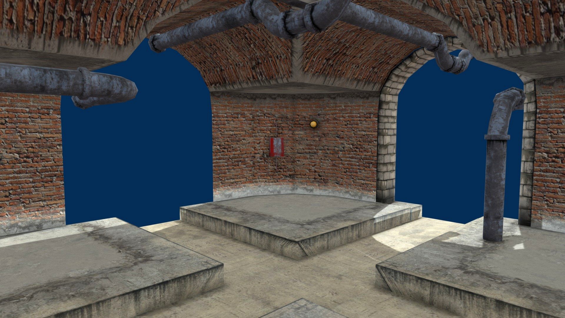 Low Poly Sewer Cross 3d model