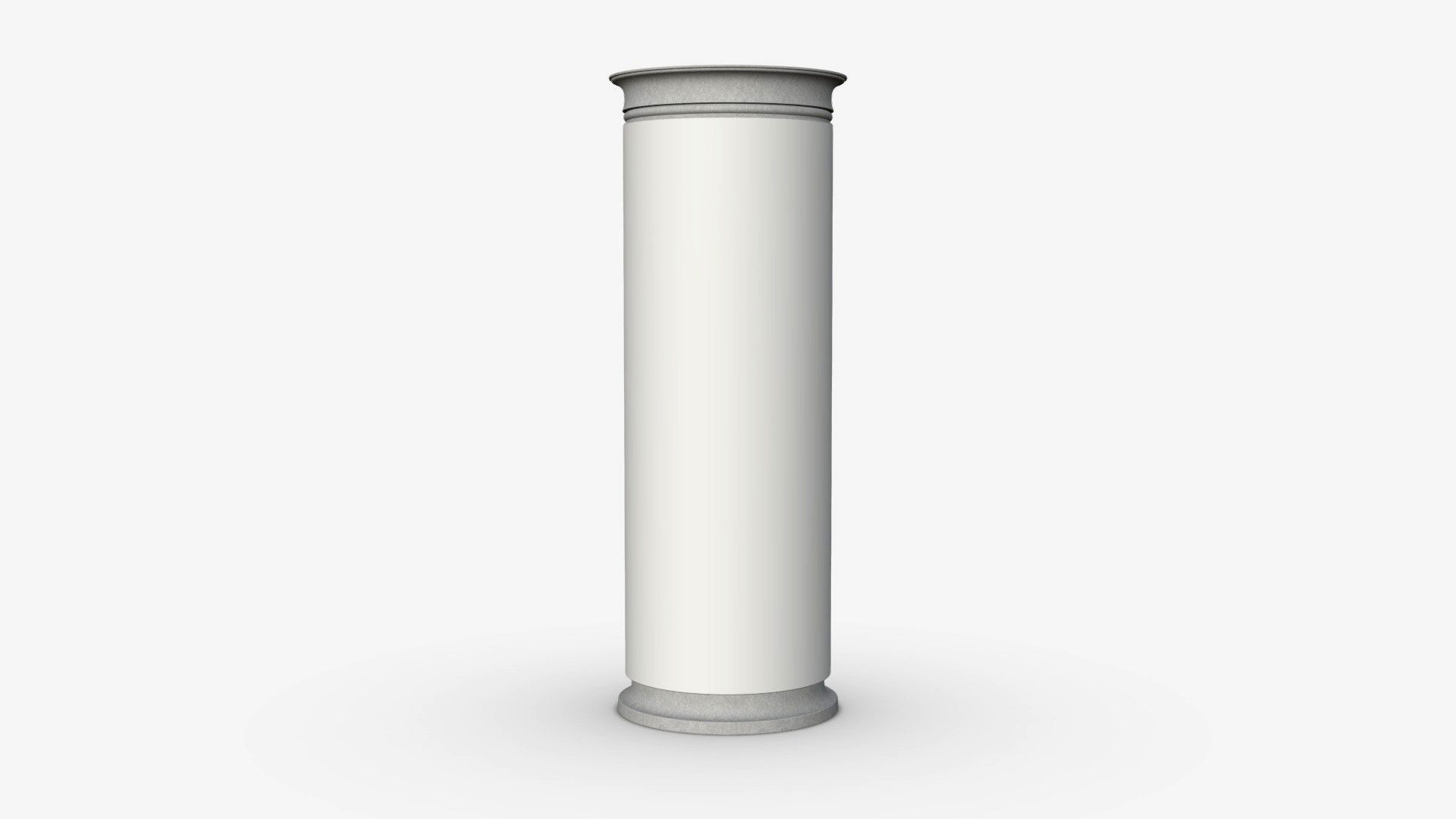 Advertising poster column mockup 3d model