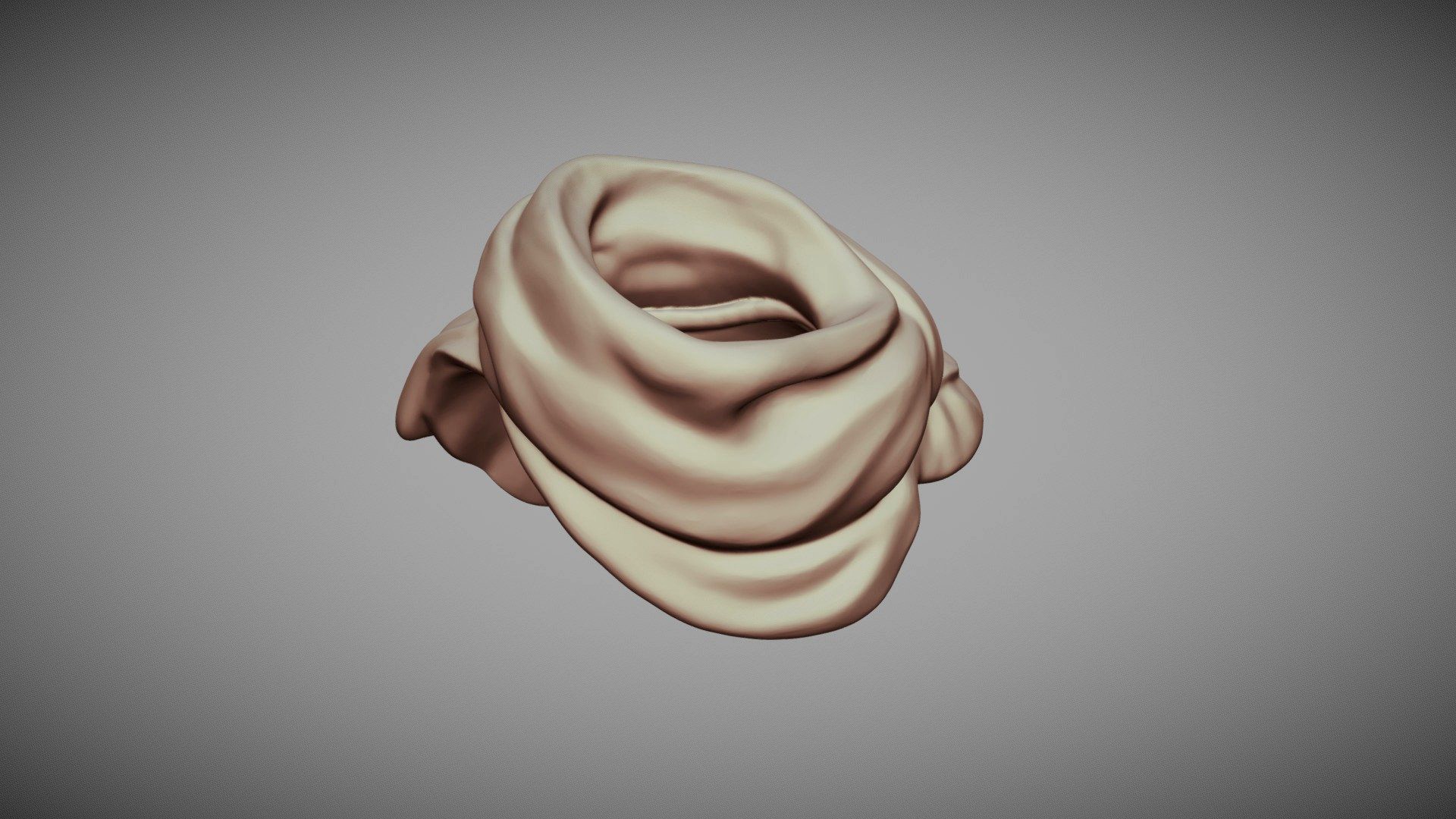 Scarf for 3d Printable Character 15 model