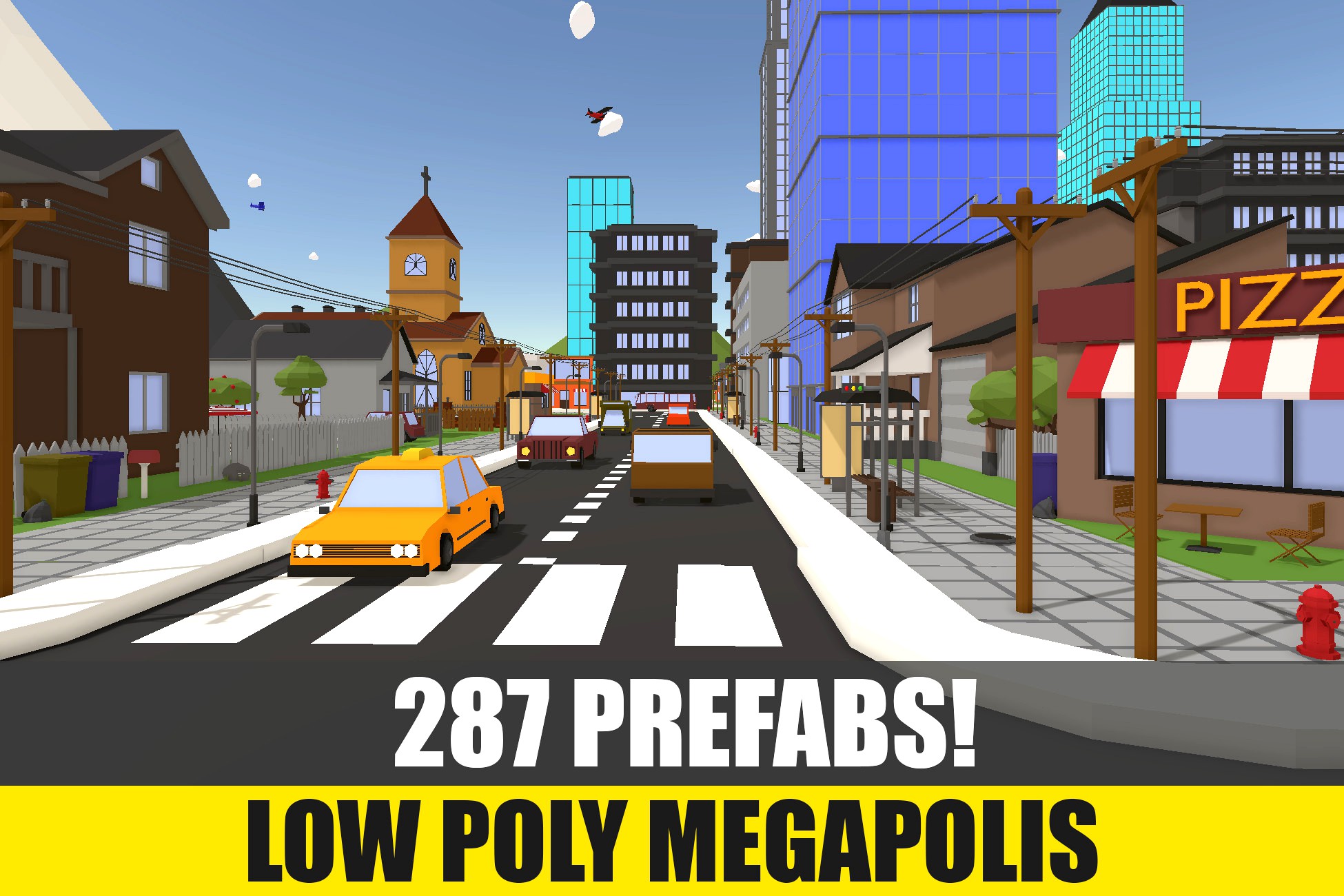 Ultimate Characters Bundle + Low Poly Cartoon Megapolis 3d model