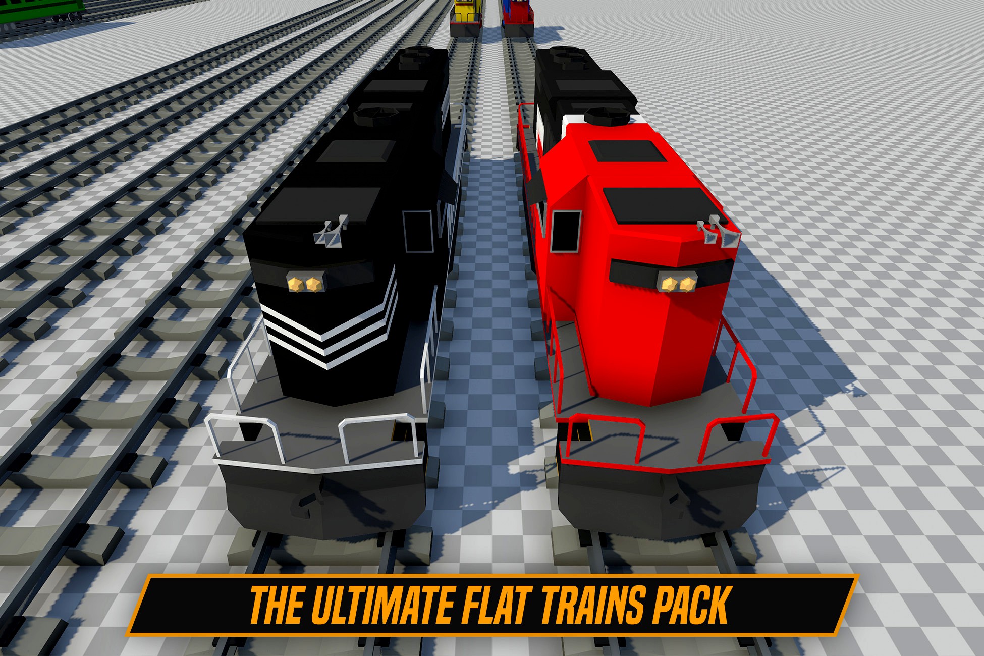 The Ultimate Flat Trains Pack 3d model
