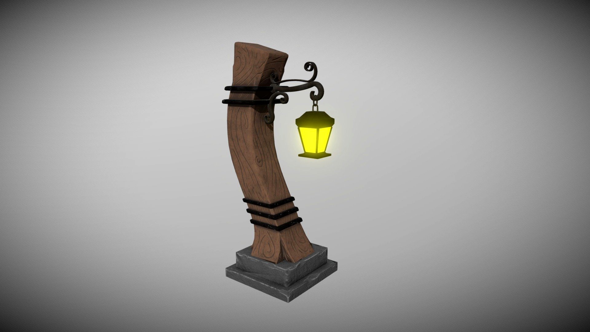 STYLIZED STREETLIGHT 3d model
