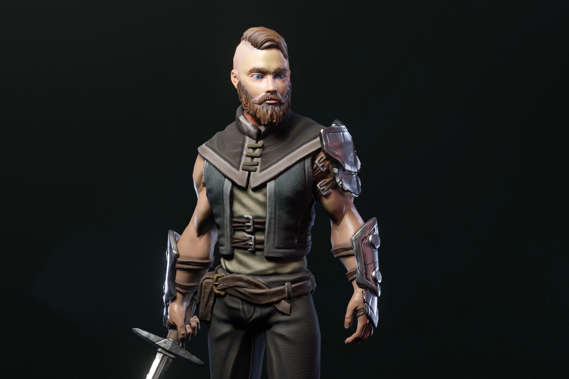 Stylized Warrior 3d model