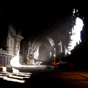 Gothic Castle Interior 3d model