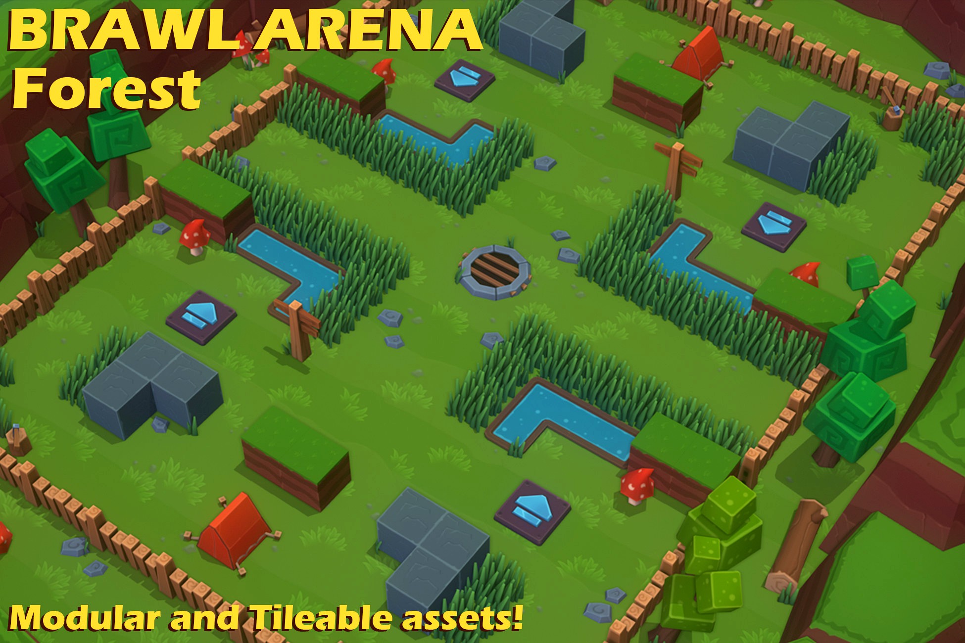 Brawl Arena - Forest 3d model