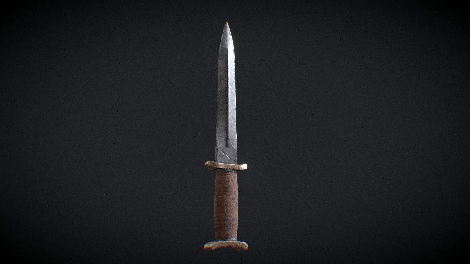 Medieval Weapon Dagger -PBR- Game Ready 3d model