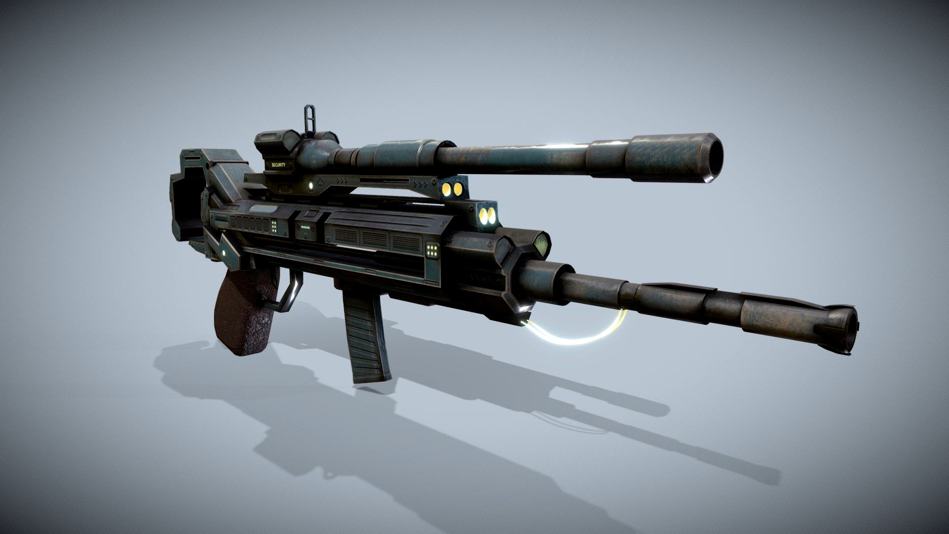 Sci-fi Rifle 3d model