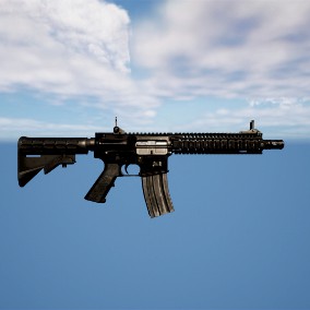 M4/Mk18 Weapon Model with Animations 3d