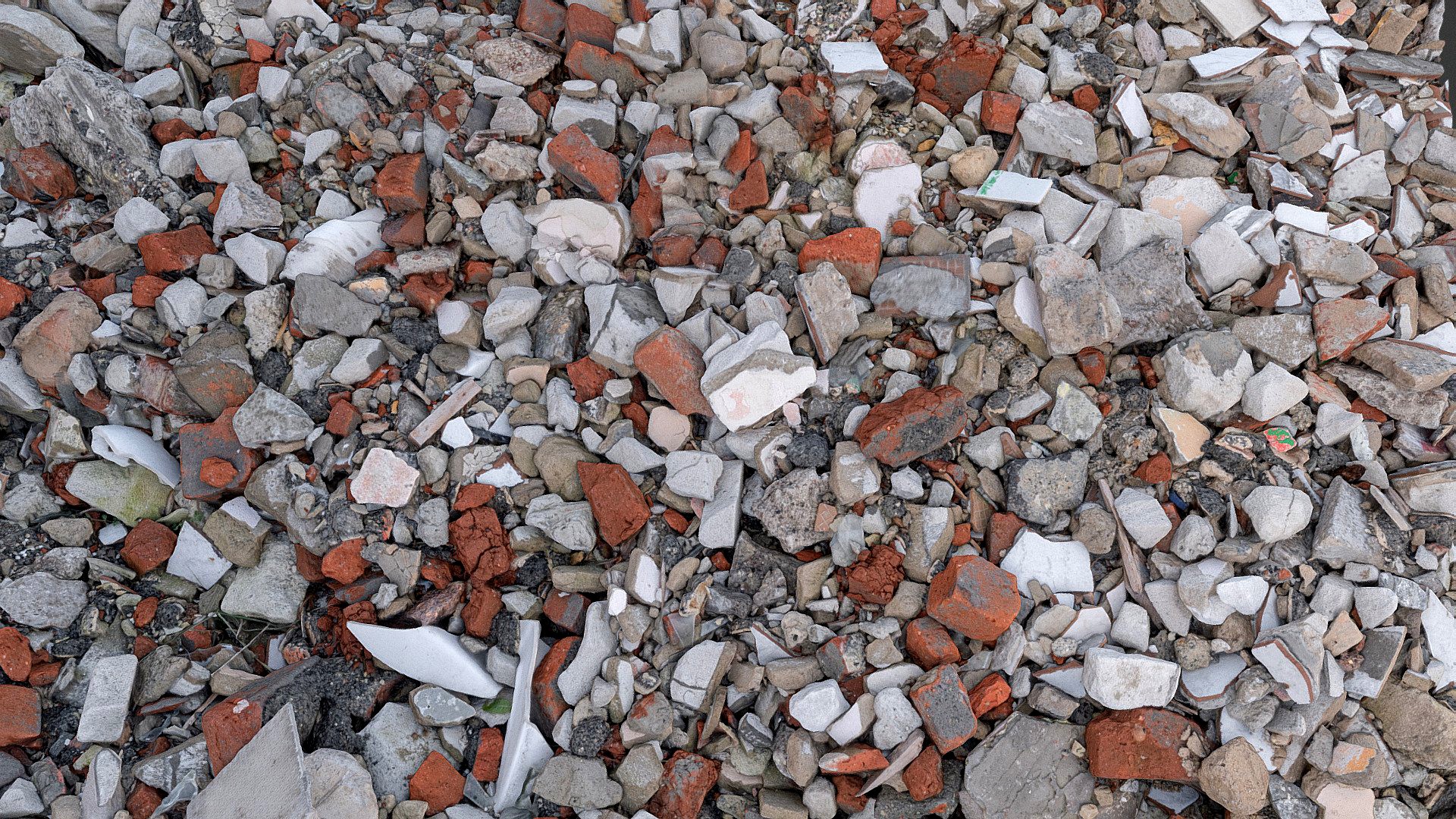 Rubble ground 3d model