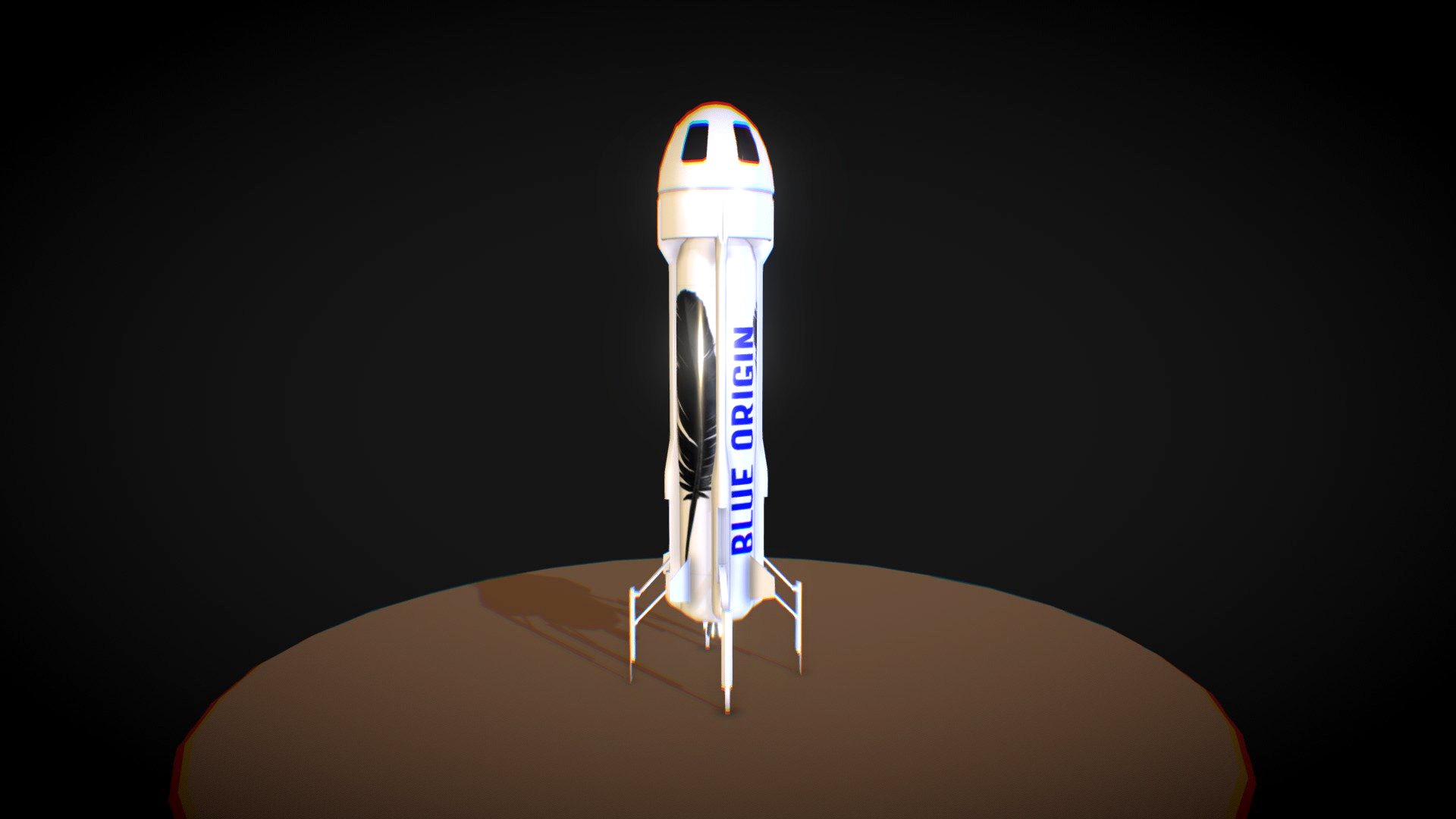 New Shepard - Low Poly. 3d model