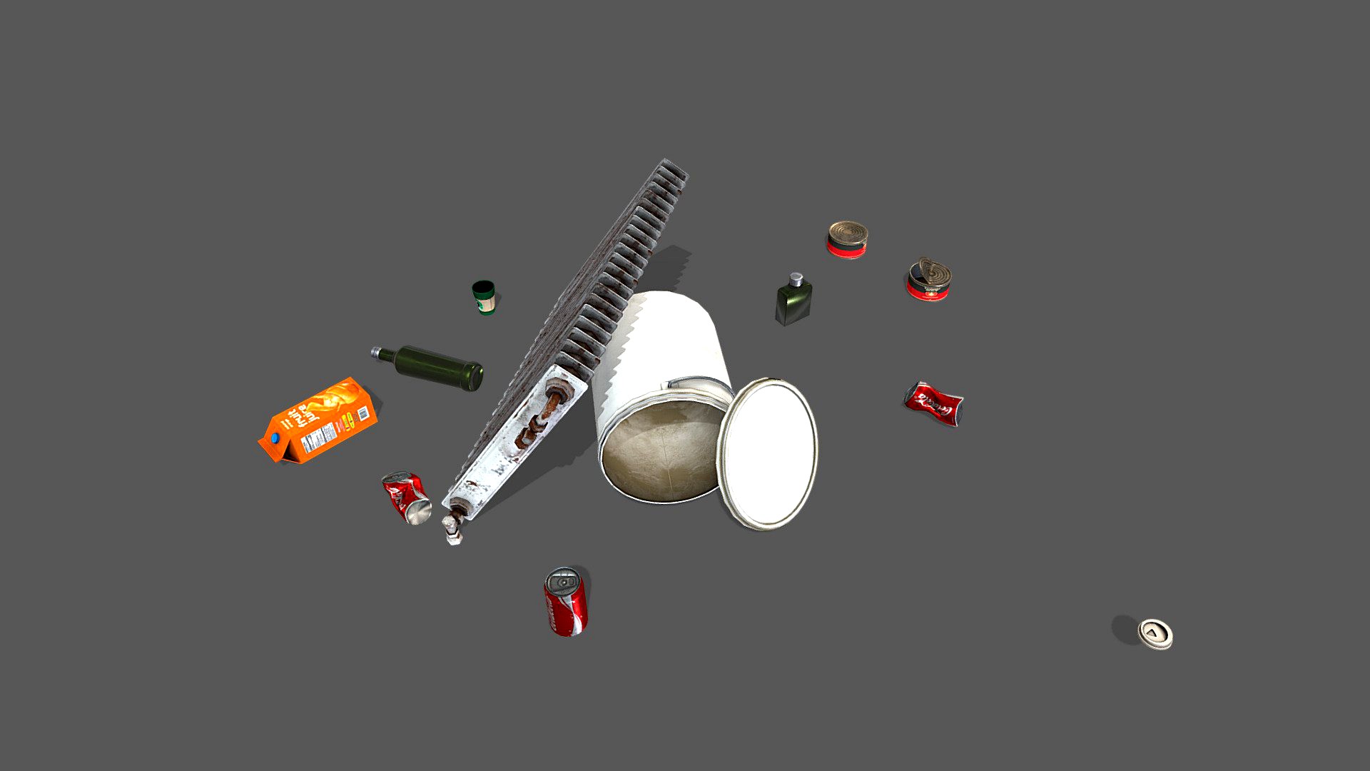 Garbage - Ready to Unity HDRP 3d model