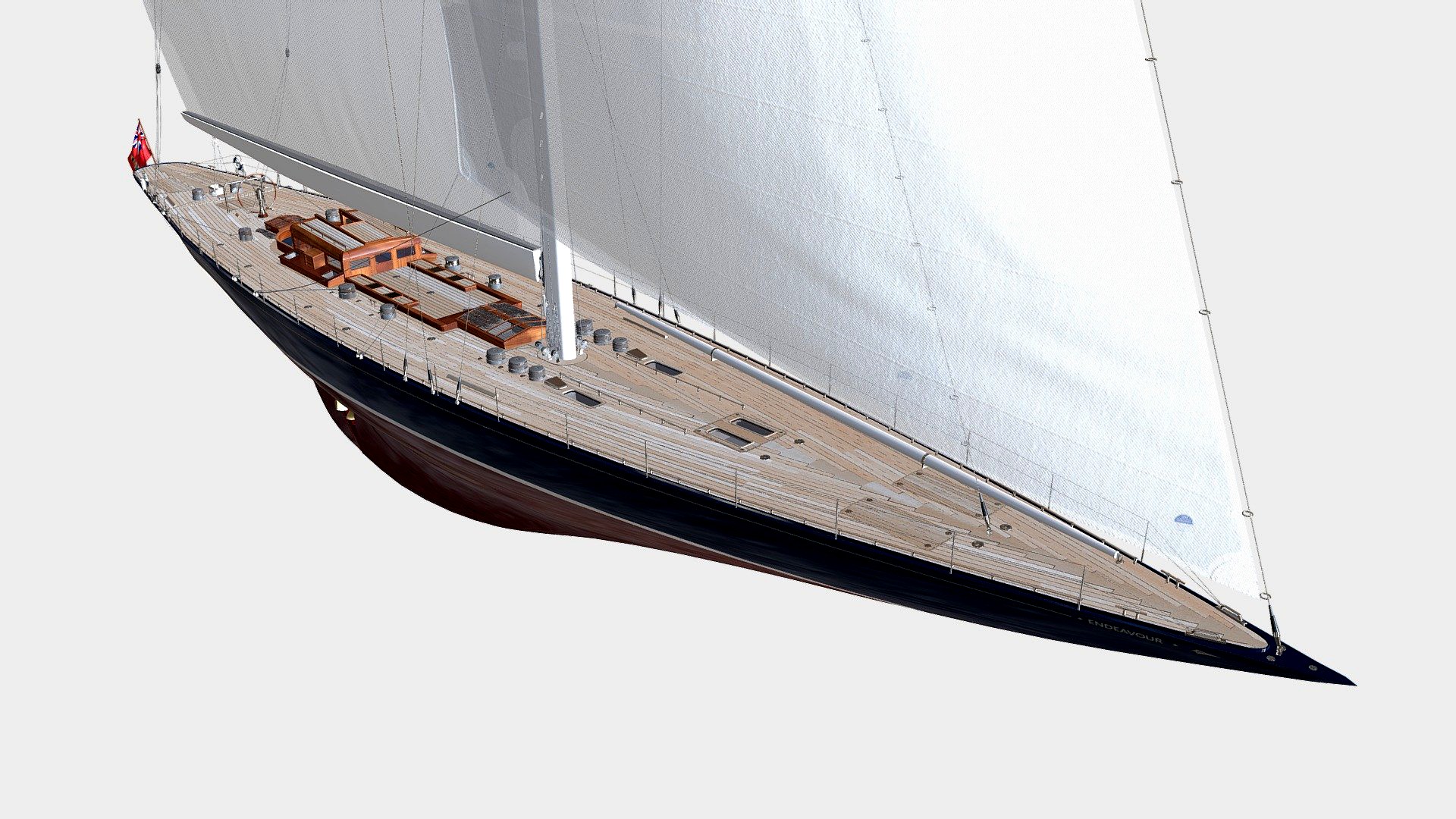J-Class Yacht ENDEAVOUR JK4 3d model