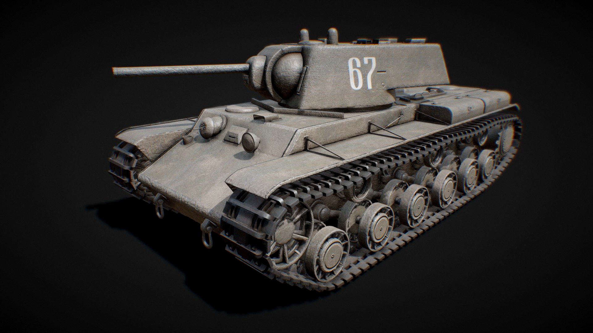 KV-1 - WW2 Soviet Heavy Tank 3d model