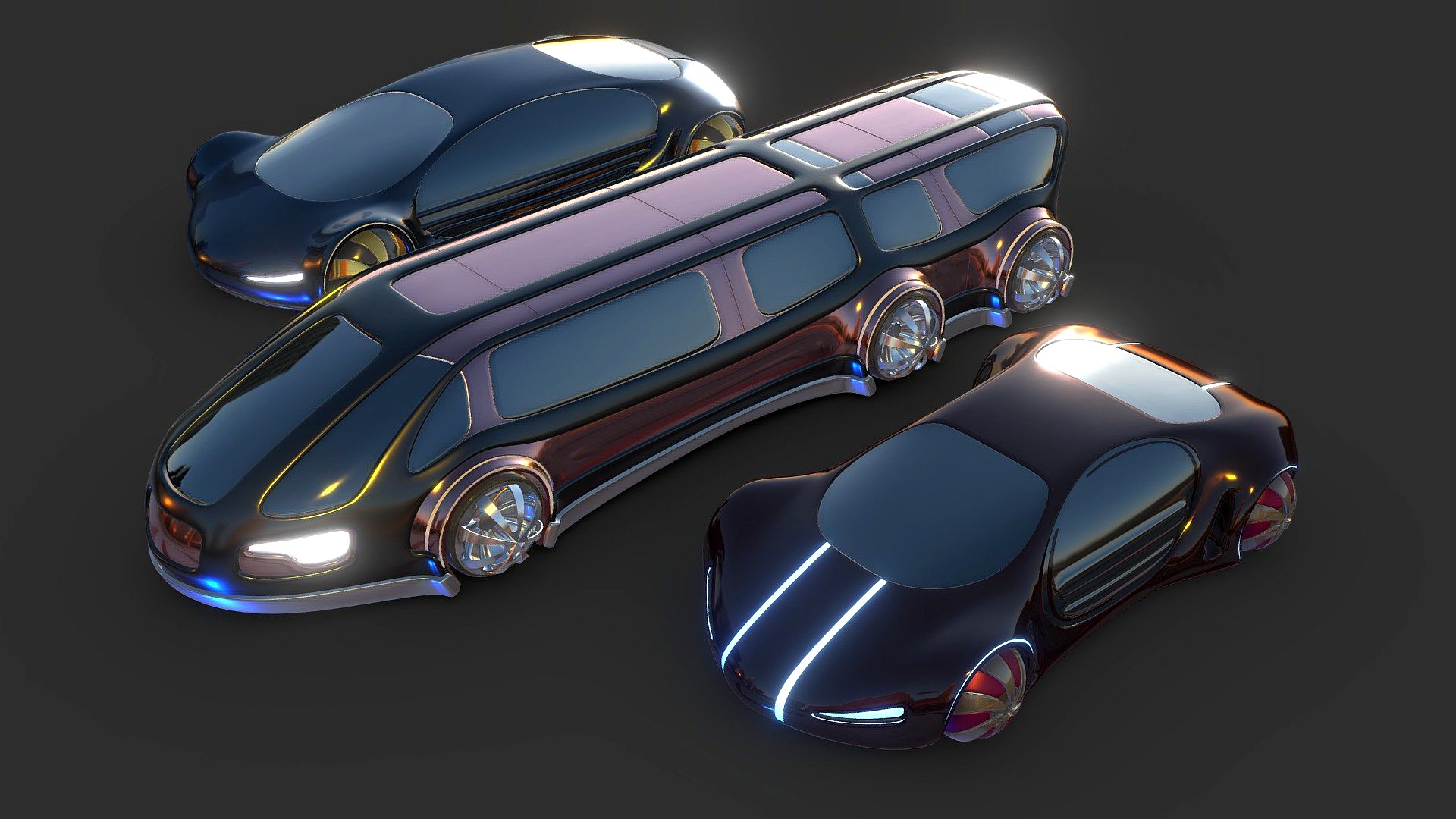 Future Cars 202 3d model