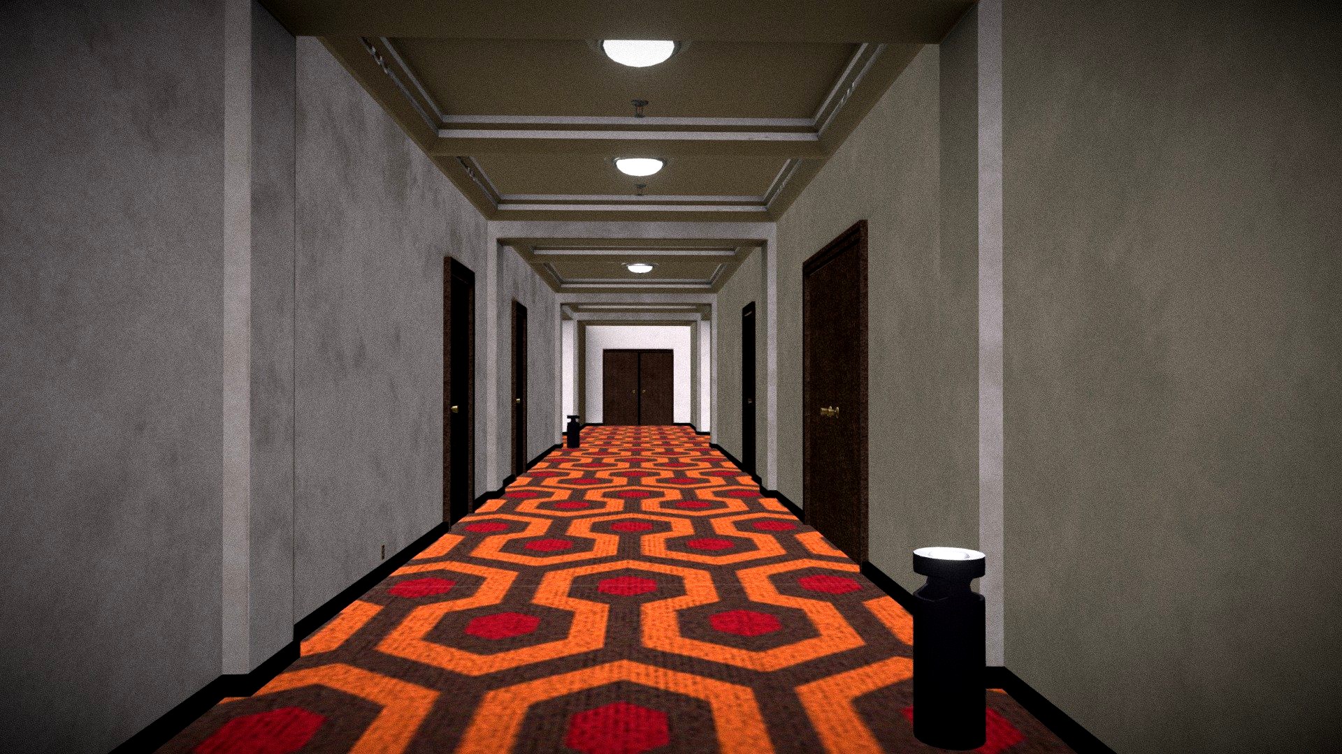 Overlook Hotel Corridor 3d model
