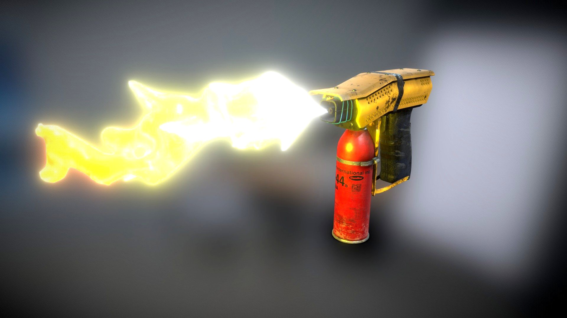 DIY Small Flamethrower 3d model