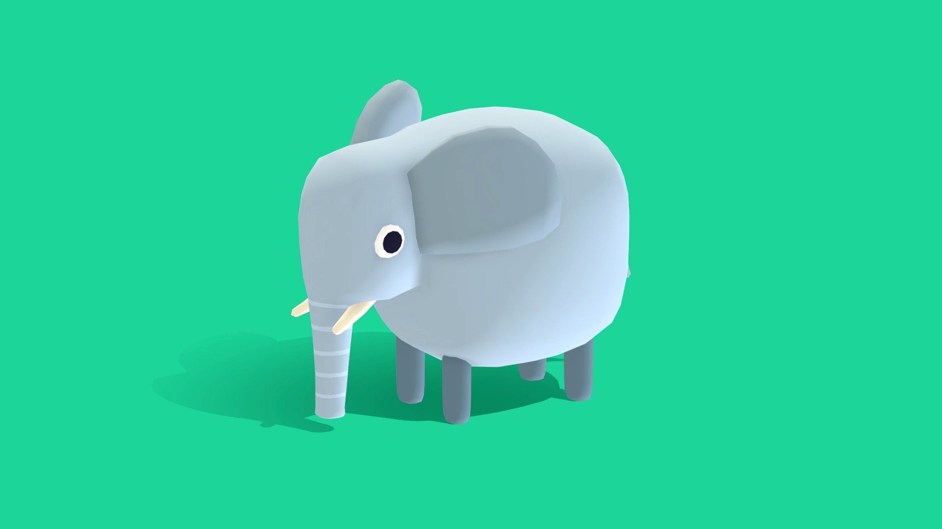 Edgar the Elephant - Quirky Wacky Series 3d model