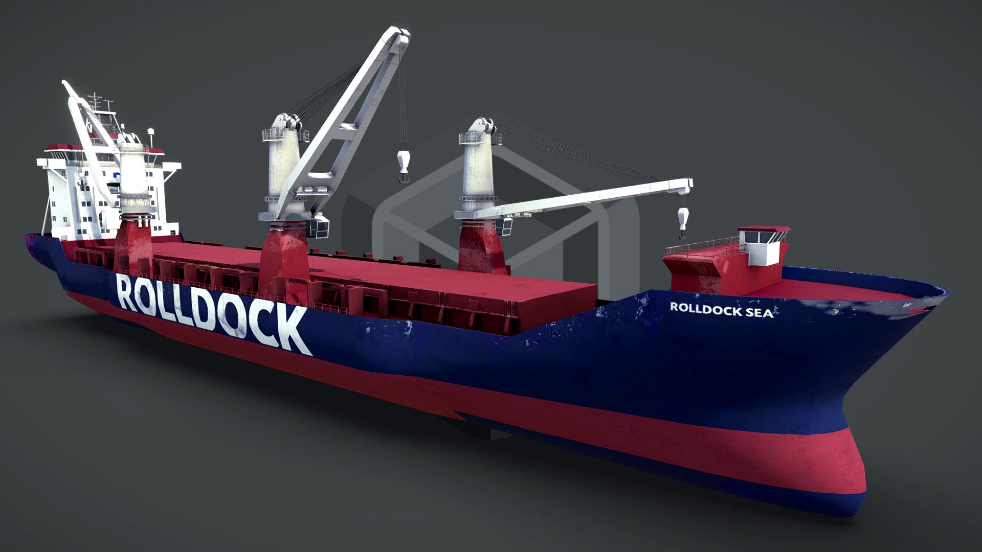 Heavy Lift Cargo Ship Rolldock Livery 3d model
