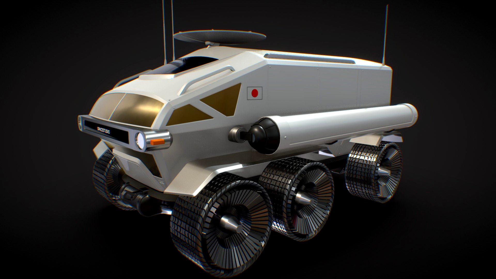 Toyota Lunar Cruiser Jaxa Moon Rover 3d Model