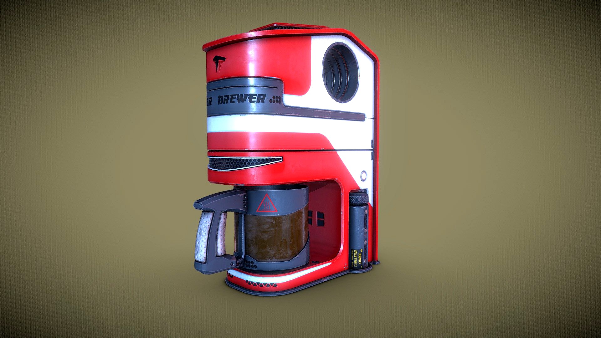 Sci-fi Coffee Maker | Futuristic Asset 3d model