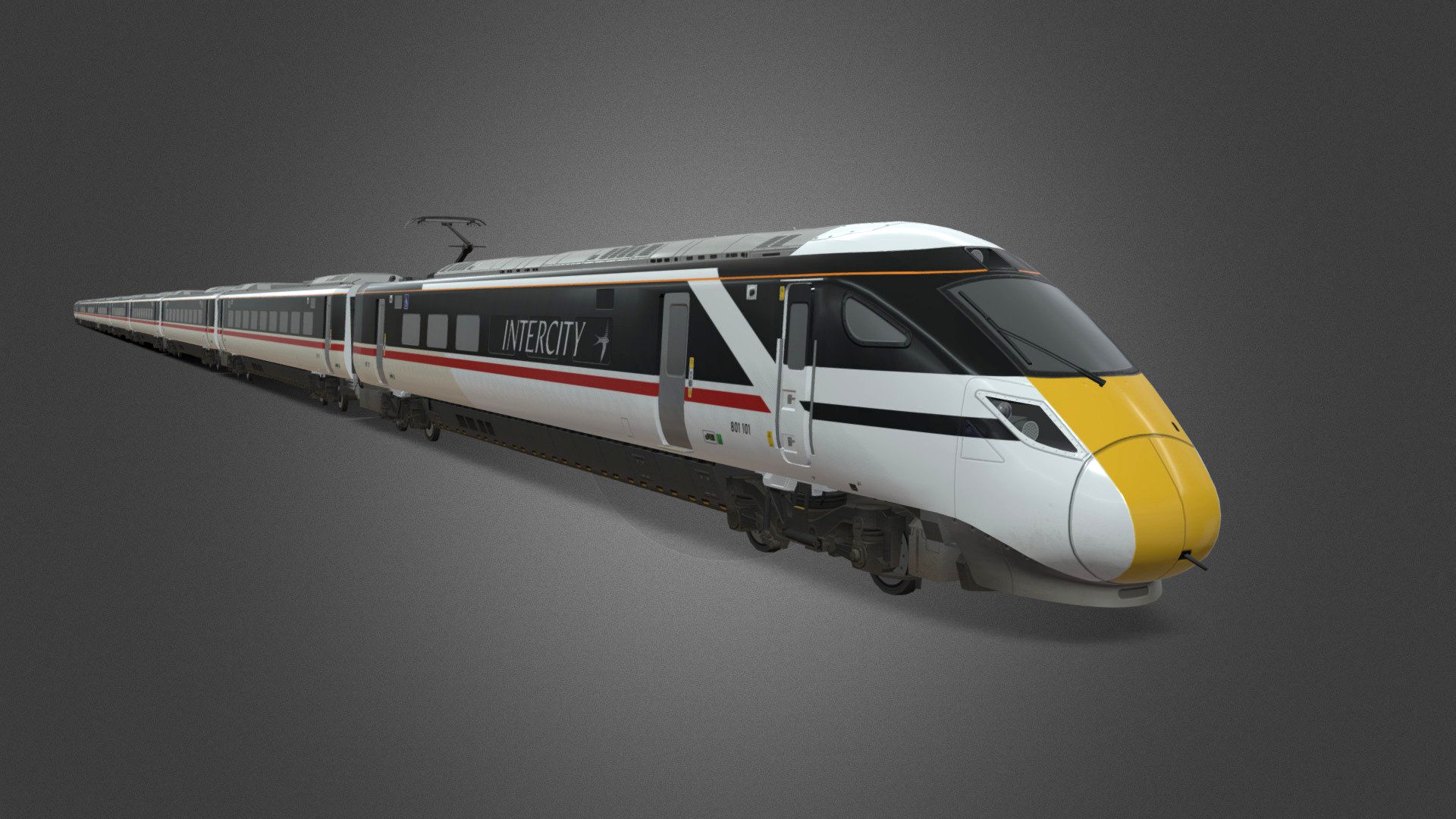 British Rail Class 800 - Swallow Livery 3d model
