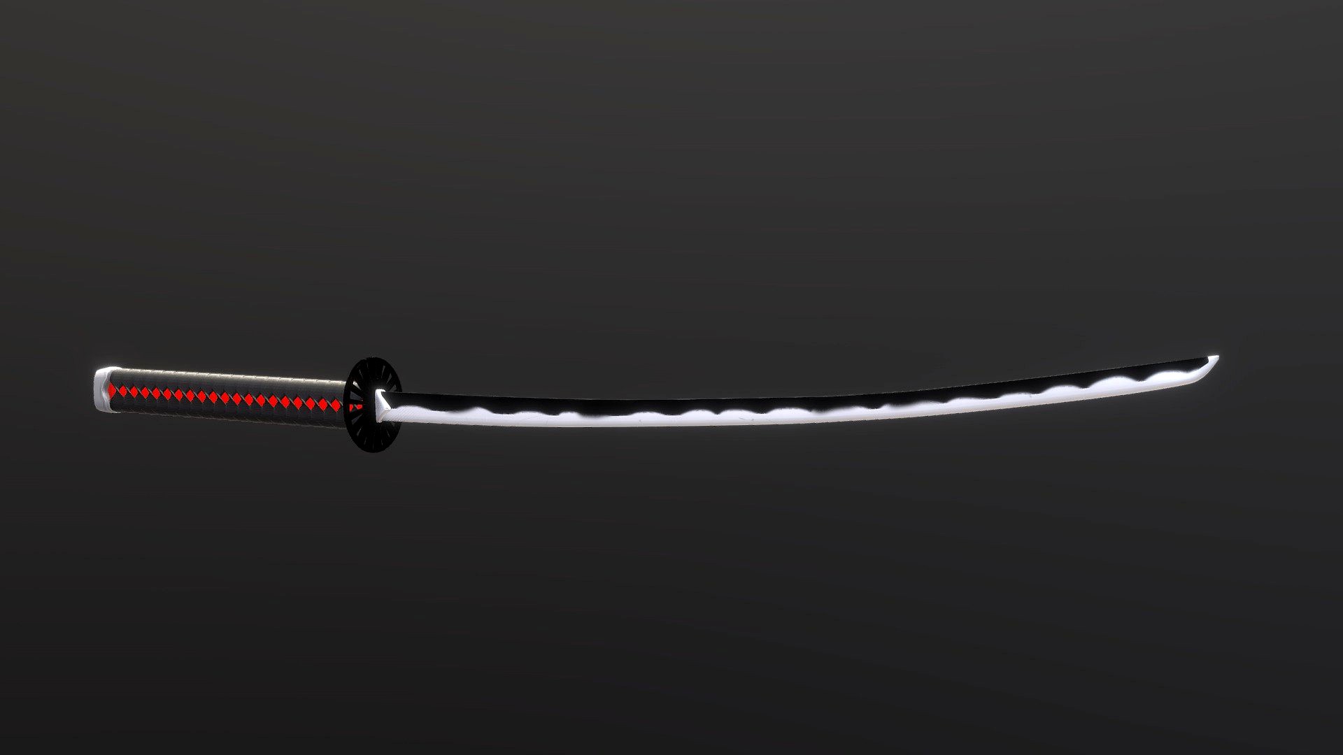 Nichirin sword Tanjiro 3d model