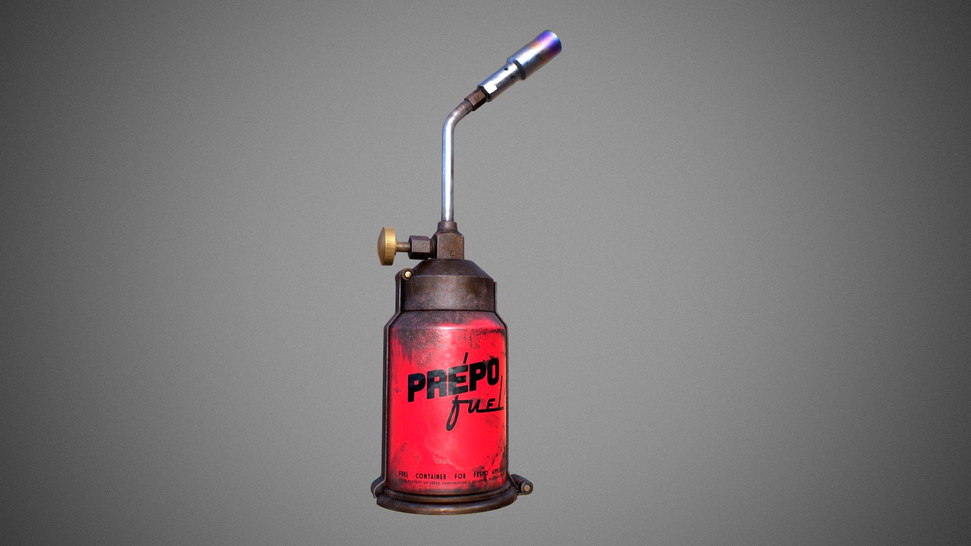 Prepo Fuel Blow Torch - PBR Game Ready Model 3d