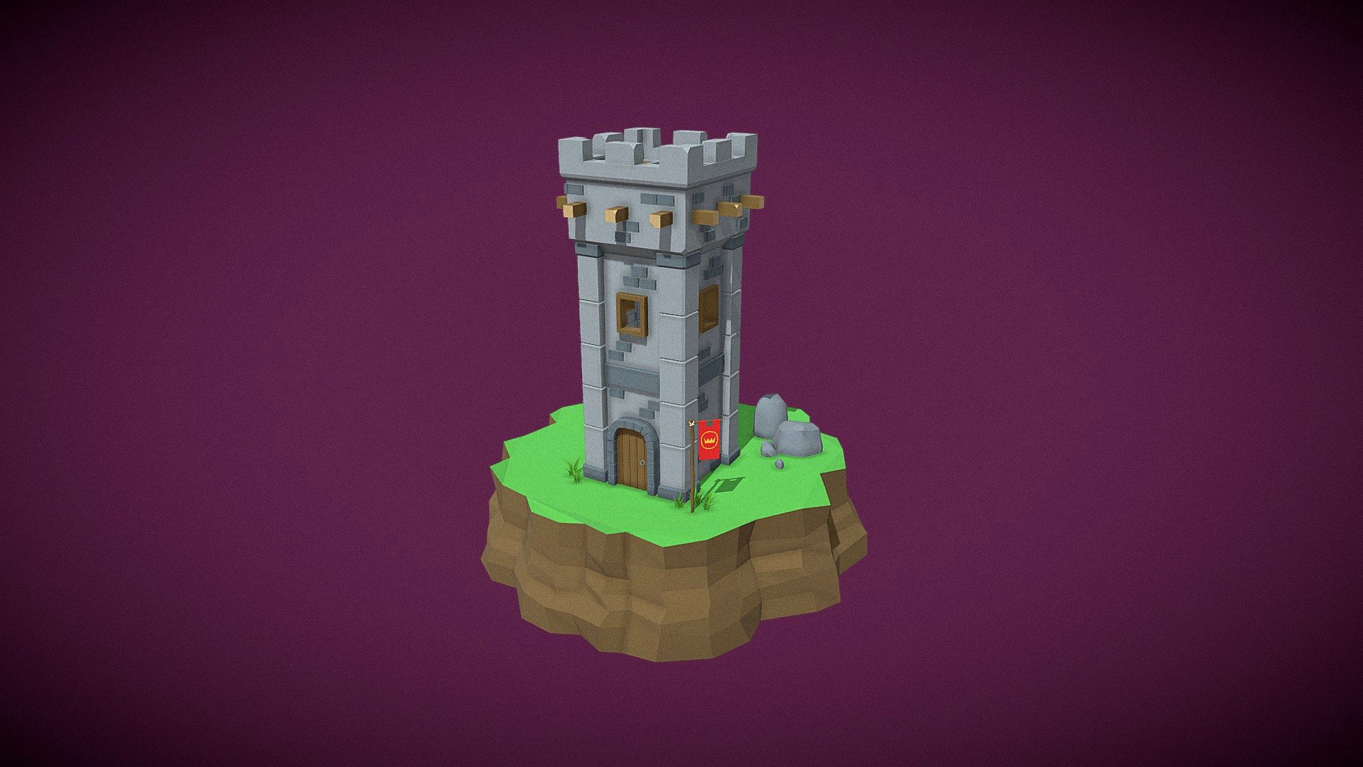 Medieval Tower 3d model