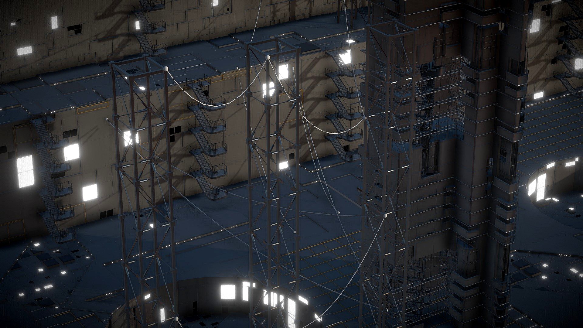 Sci Fi Structure 3d Model