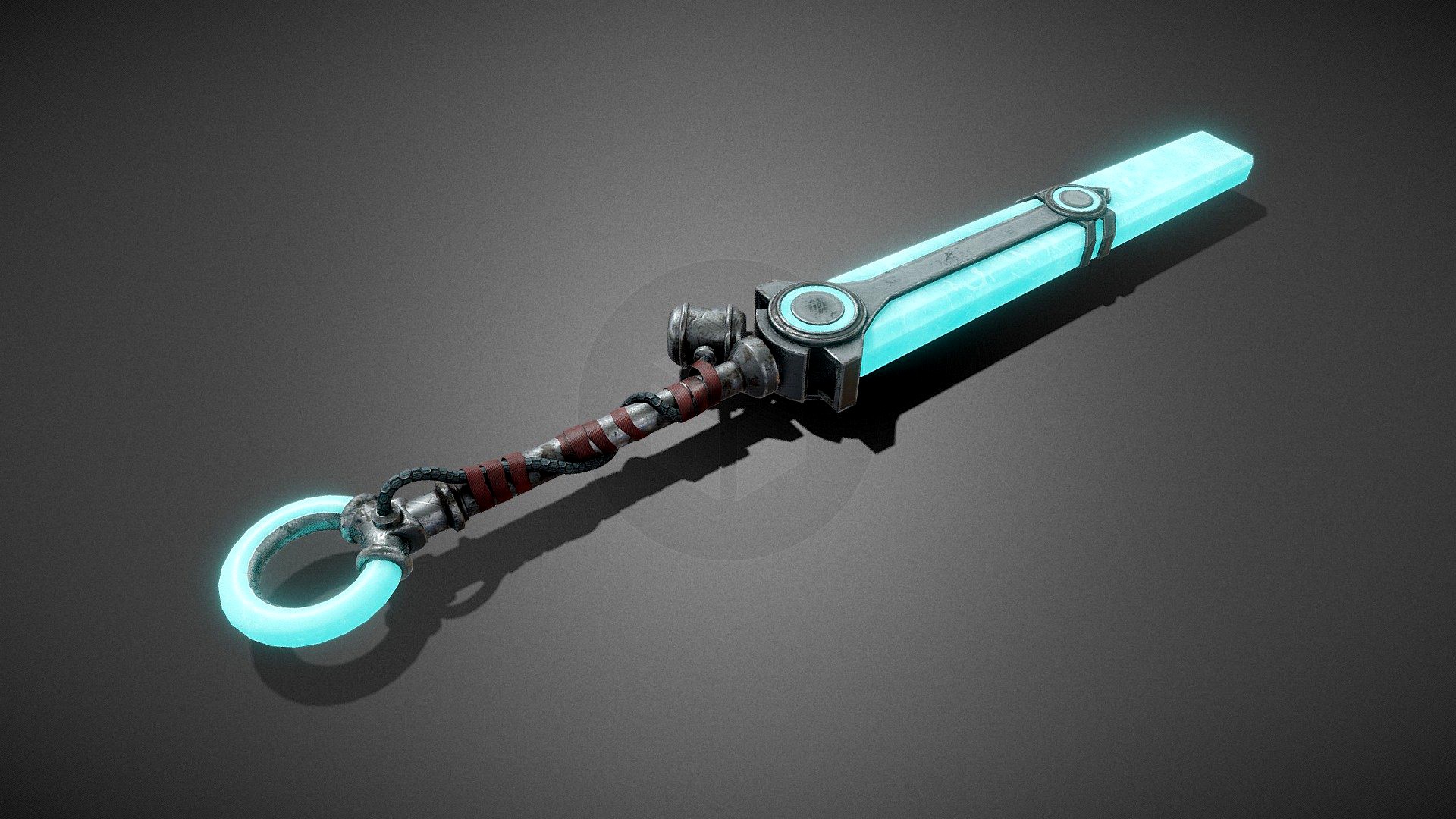 League of Legends Ekko Sword Low Poly Game Ready 3d model