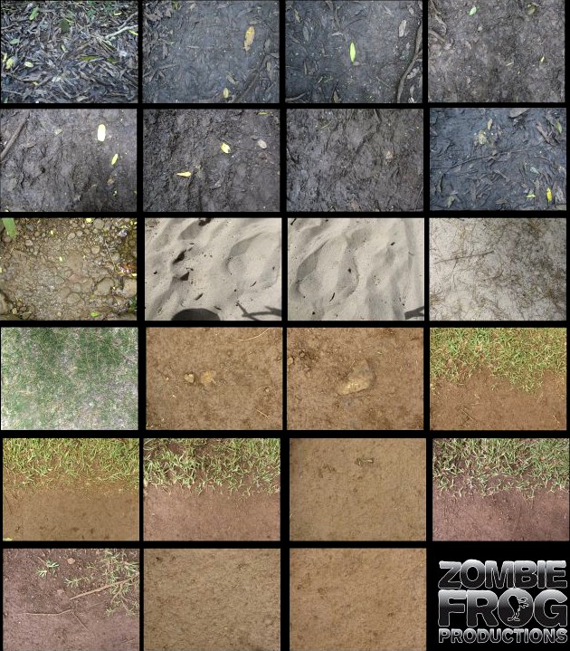 23 Ground Texture pics 3D Model