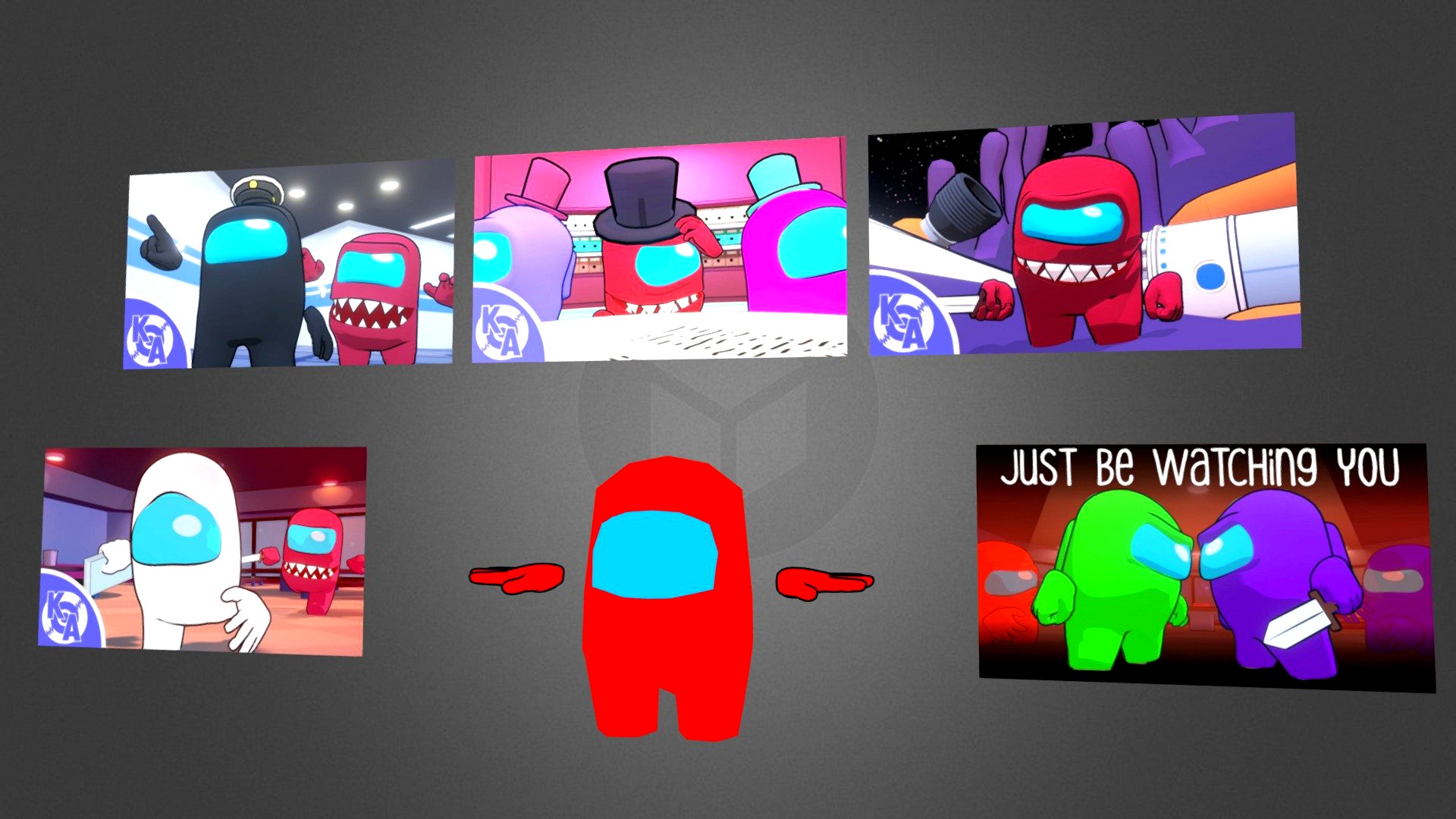 Among Us Blender Rig By @victory_summery 3d model