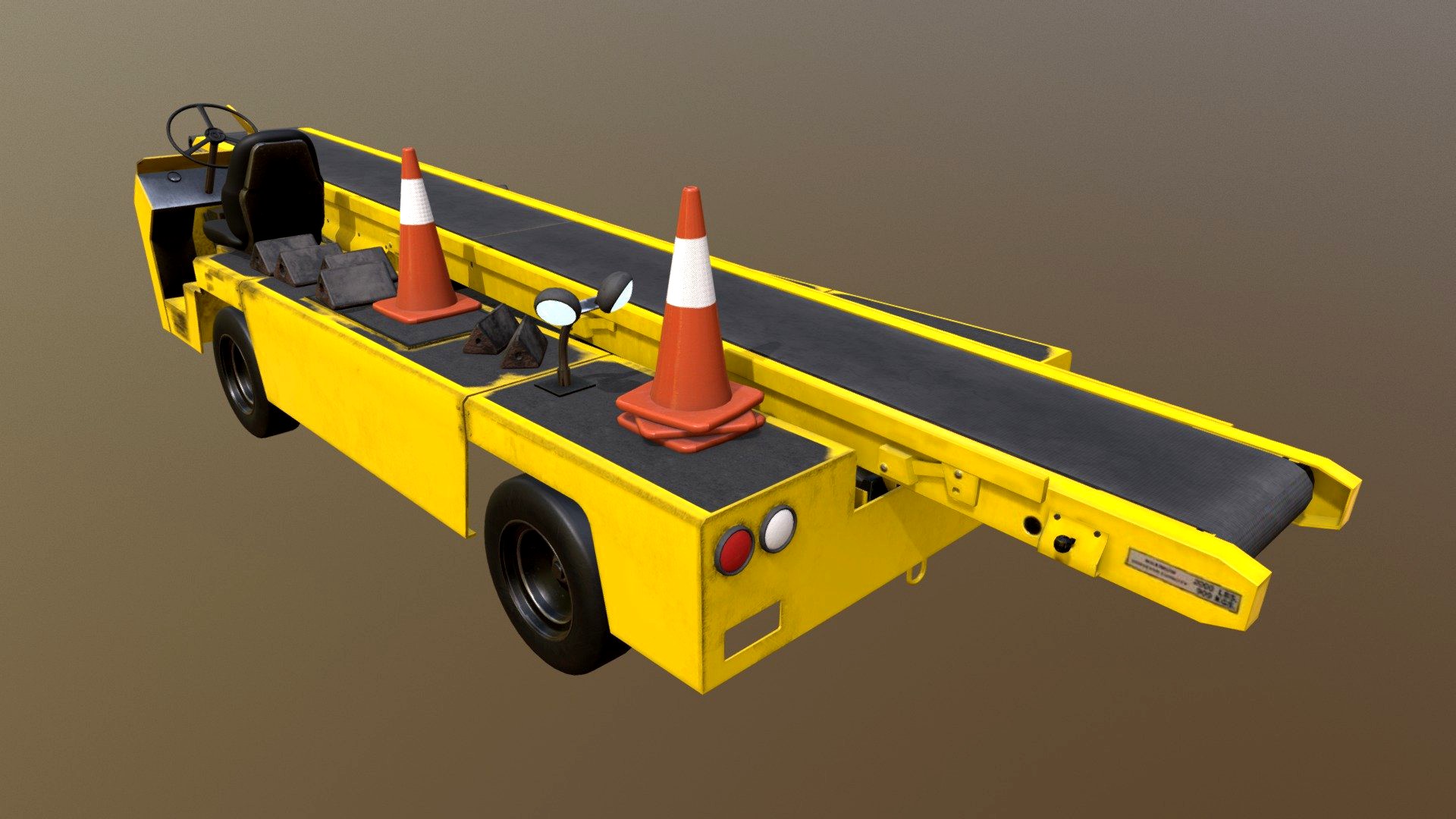 TUG 660 Belt Loader GSE Aircraft Vehicle 3d model