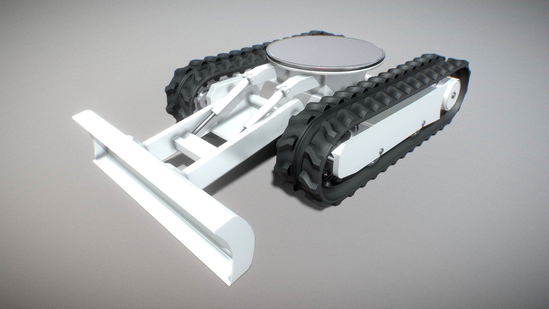 Rubber Track Chassis Version 2 (High-Poly) 3d model