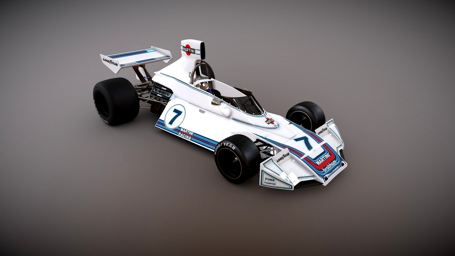Brabham Martini BT44 Carlos Reutemann 3d model