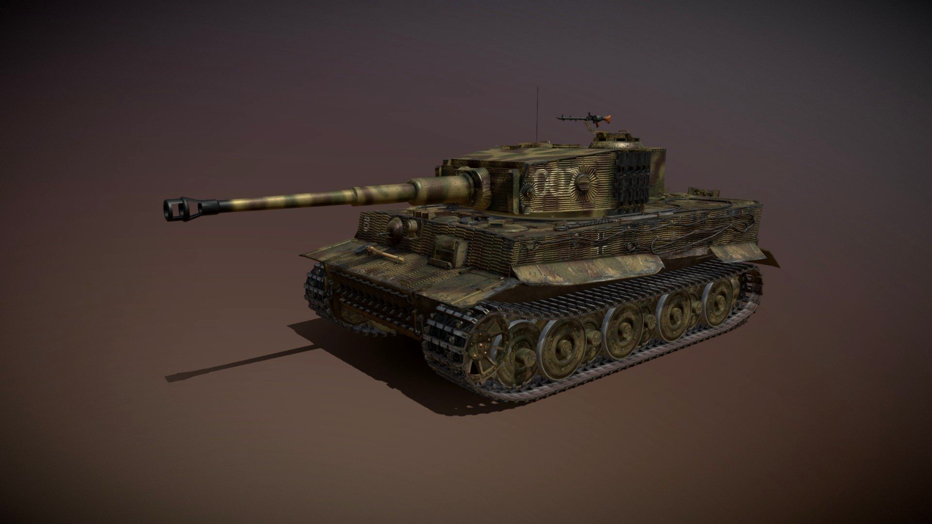 Panzer VI - Tiger - 007 - Late Production 3d model