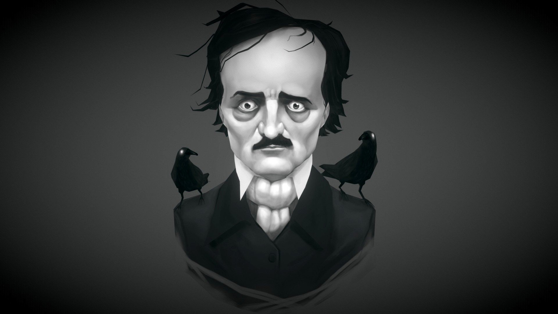 Edgar Allan Poe 3d model
