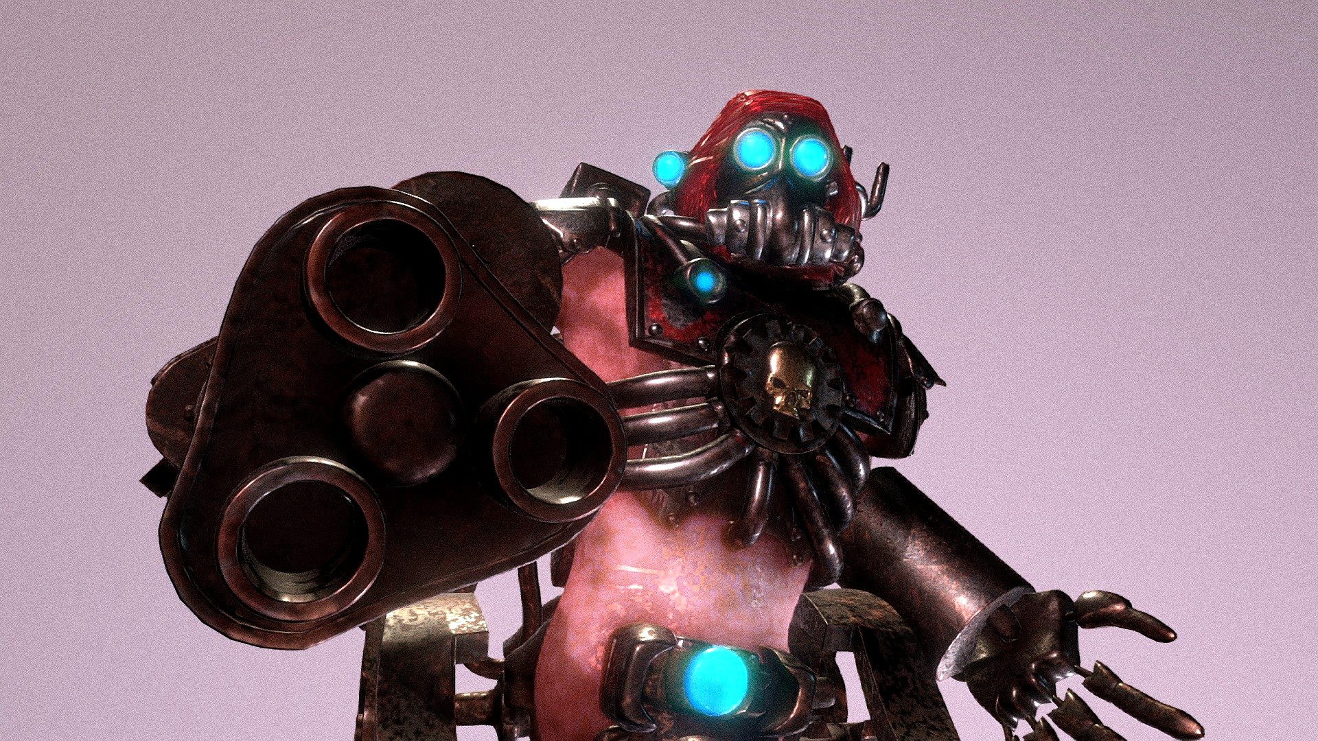 Adeptus Mechanicus soldier(my interpretation) 3d model