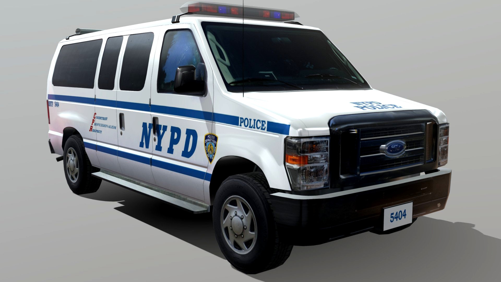 Ford 350 NYPD livery 3d model