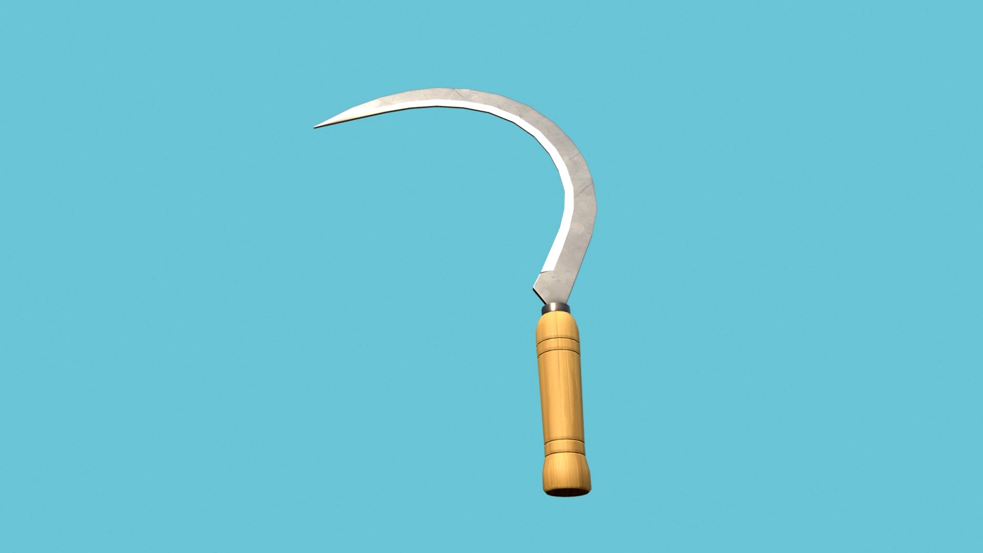 Stylized Sickle 3d model