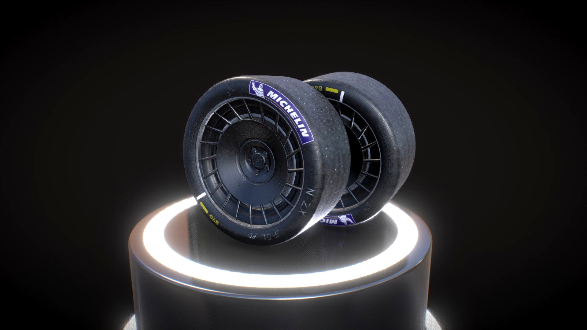 Sport Car wheel Nissan 300zx Low-poly 3D model